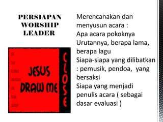 Training worship leader jpd | PPT