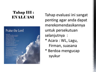 Training worship leader jpd | PPT