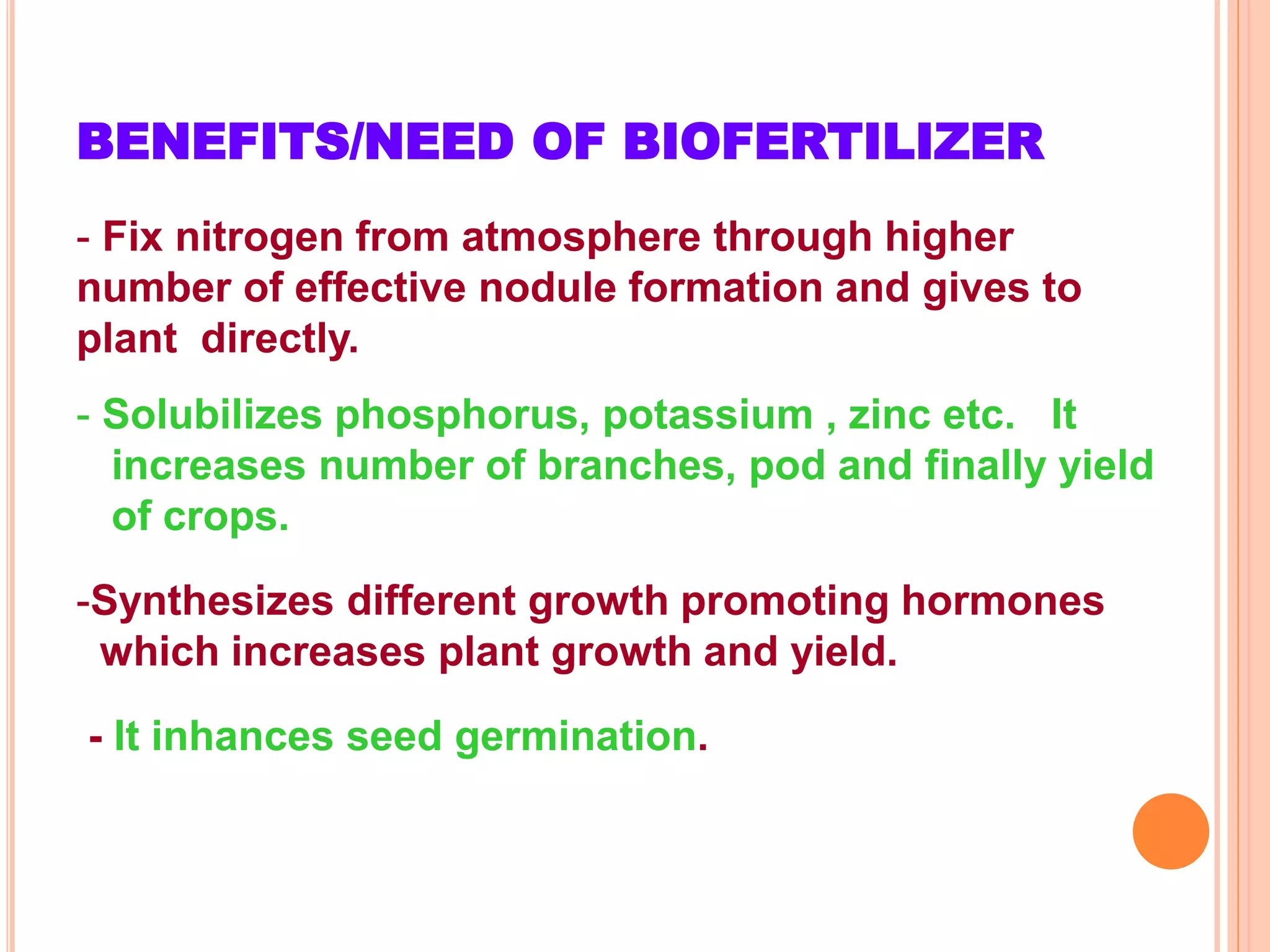 BIOFERTILIZERS: BENEFITS, PRODUCTION AND METHODS OF BIOFERTILIZER ...