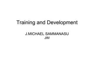 Trainning And Development | PPT