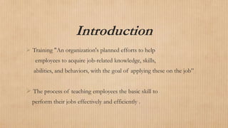 Trainning and development | PPT