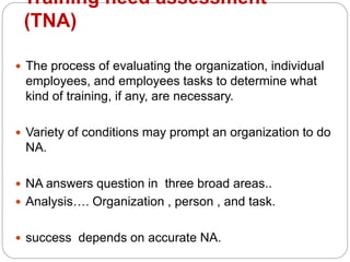 Trainning and development (t&d) | PPT