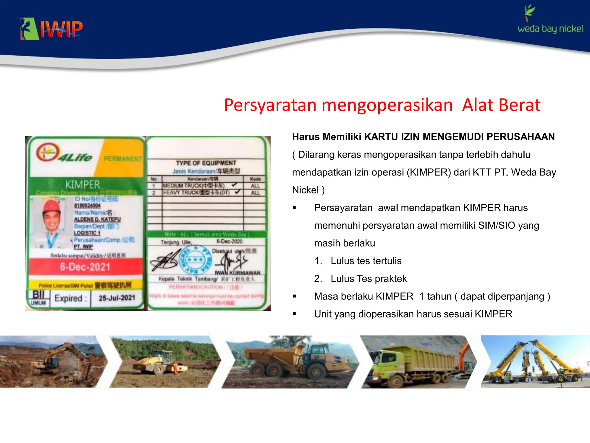 TRAINNING K3 mengoprasikan Alat berat dengan Aman | PPTX