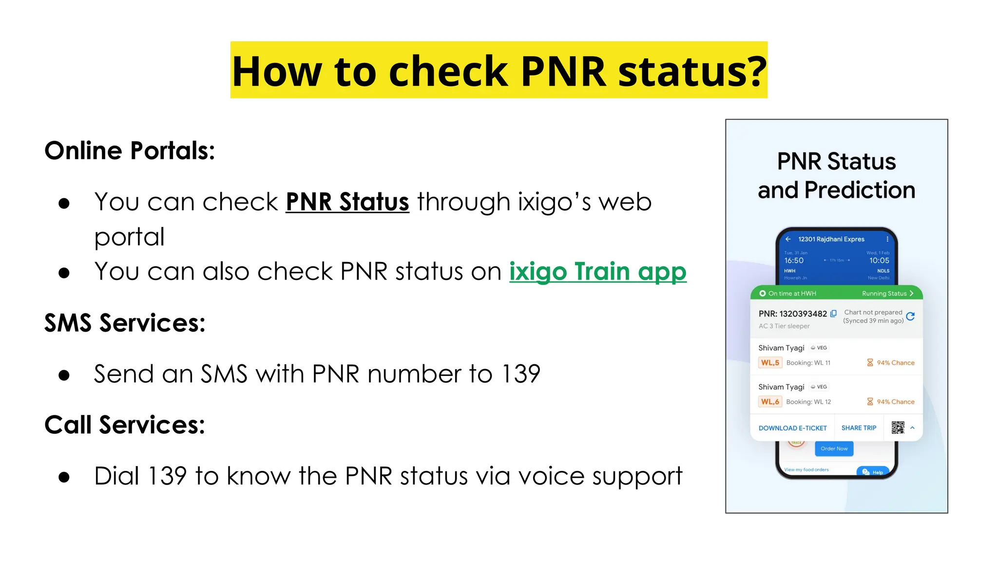 Train PNR Status - How does it work? | PPTX