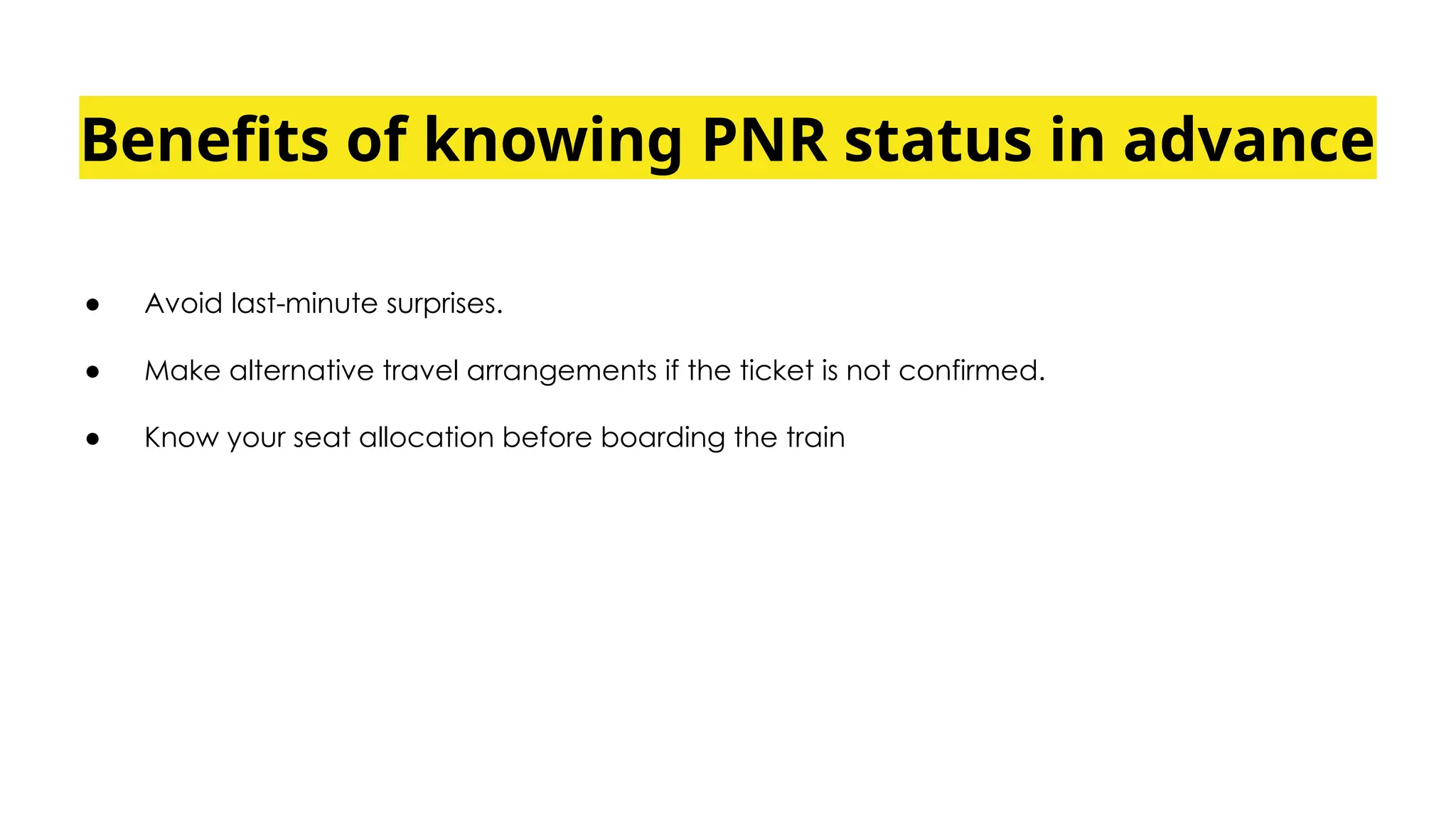 Train PNR Status - How does it work? | PPTX