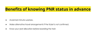 Train PNR Status - How does it work? | PPTX