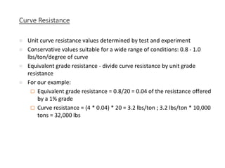 03 Train Resistance and Tractive Power (Railway Engineering Lectures ...
