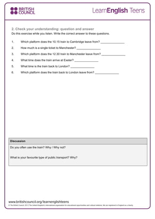 TRAINS AND TRAVEL | PDF | Travel