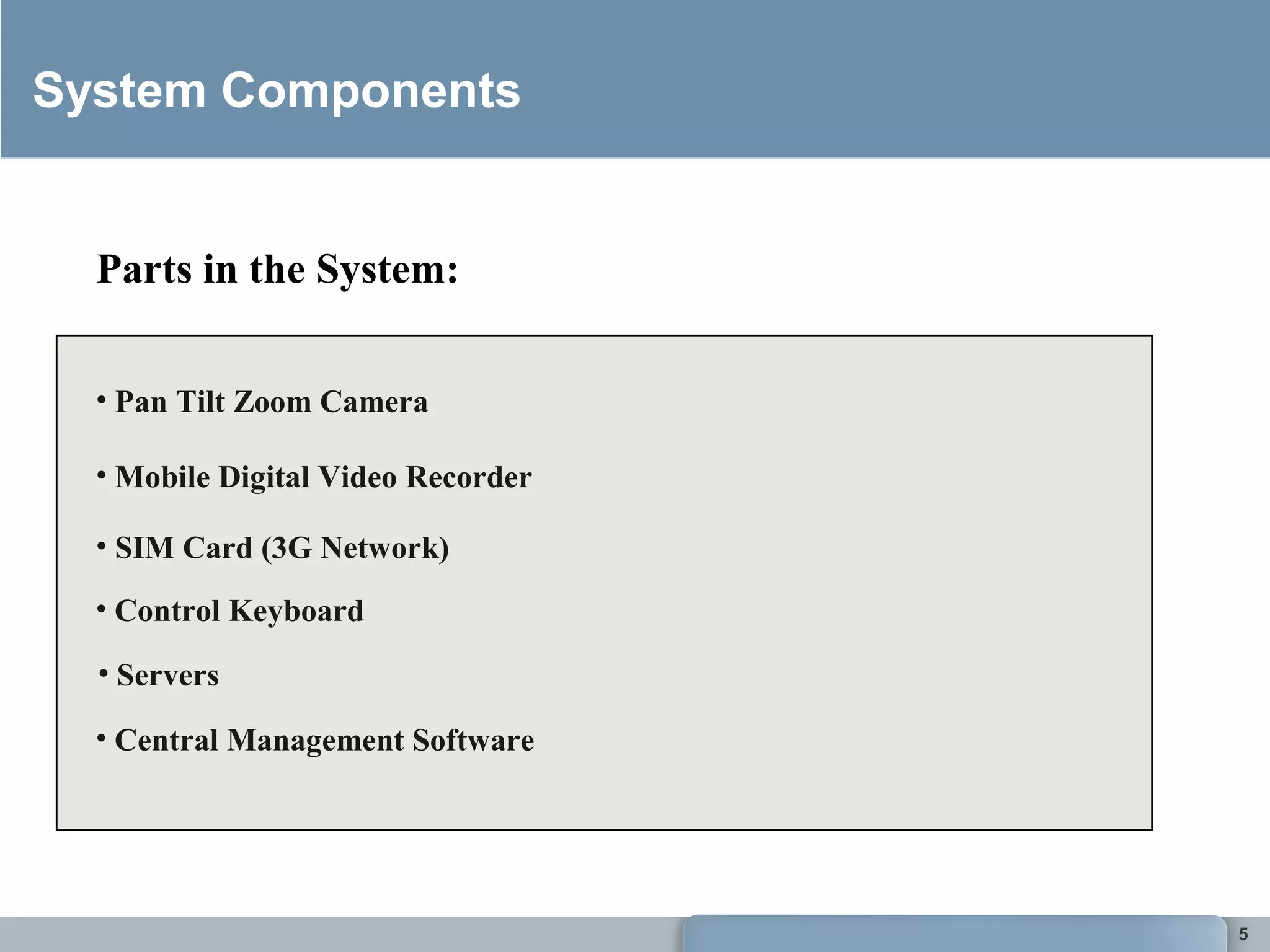Police Enforcement 3G Mobile DVR Video Surveillance System | PPT