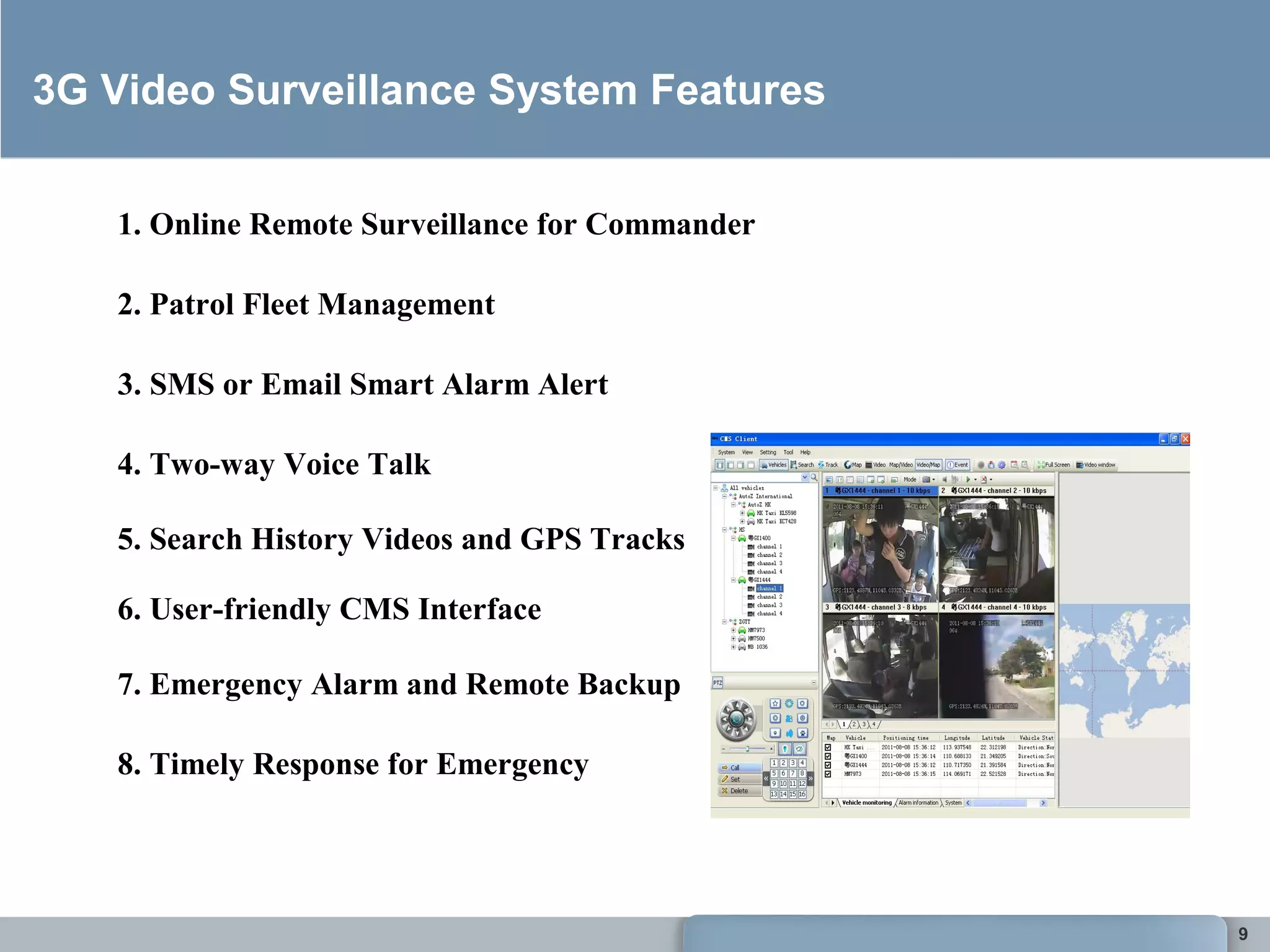 Police Enforcement 3G Mobile DVR Video Surveillance System | PPT