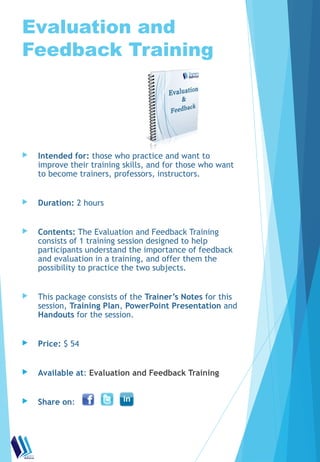 Train the Trainer Products Catalog | PDF