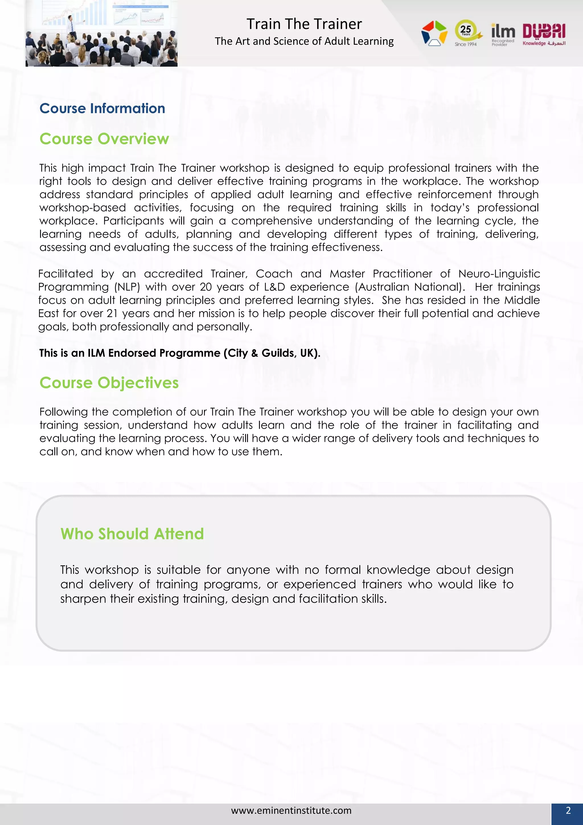 Train the trainer | PDF