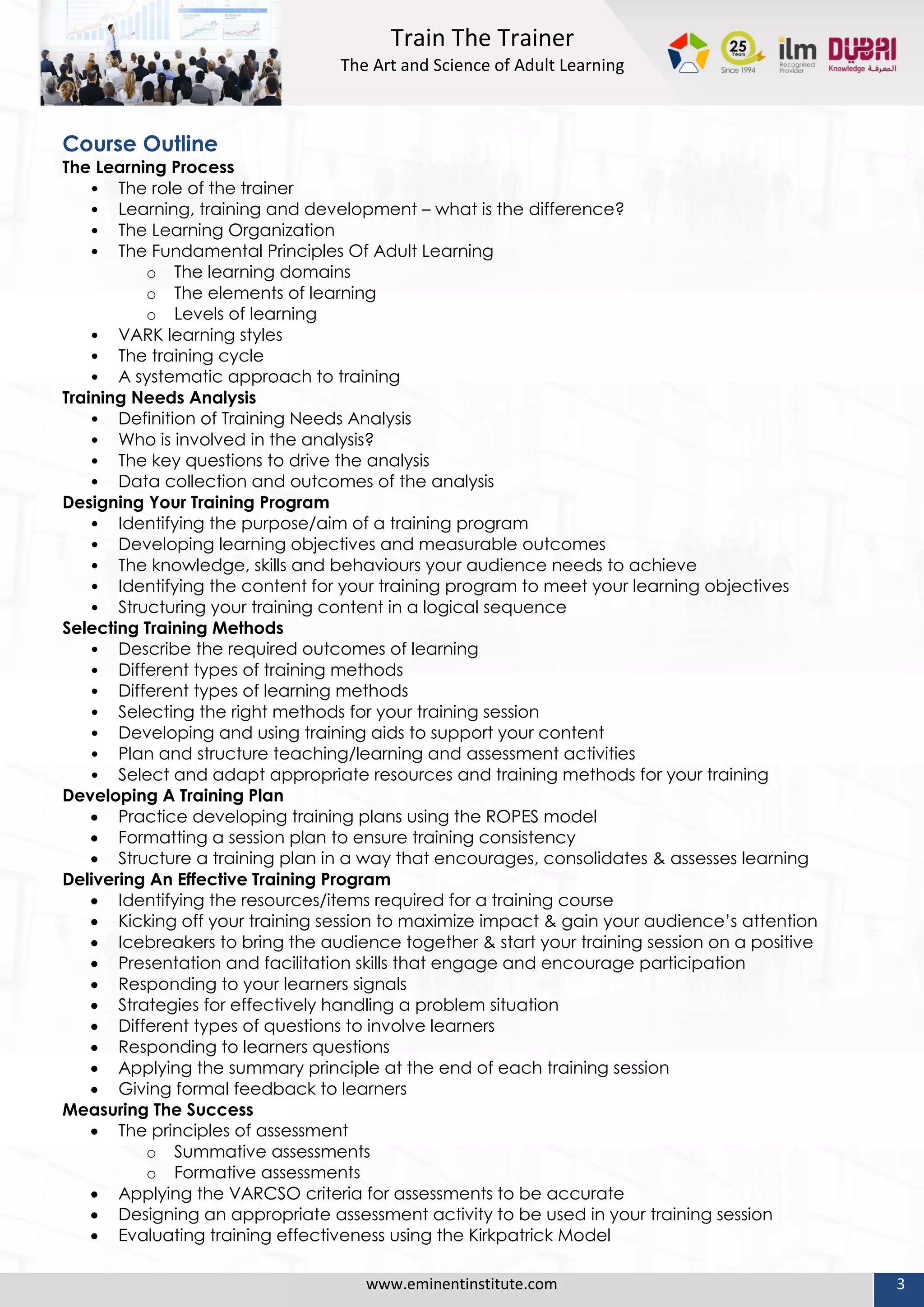 Train the trainer | PDF