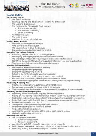 Train the trainer | PDF