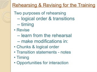 Train the Trainer.pptx A training programm for trainers | PPT