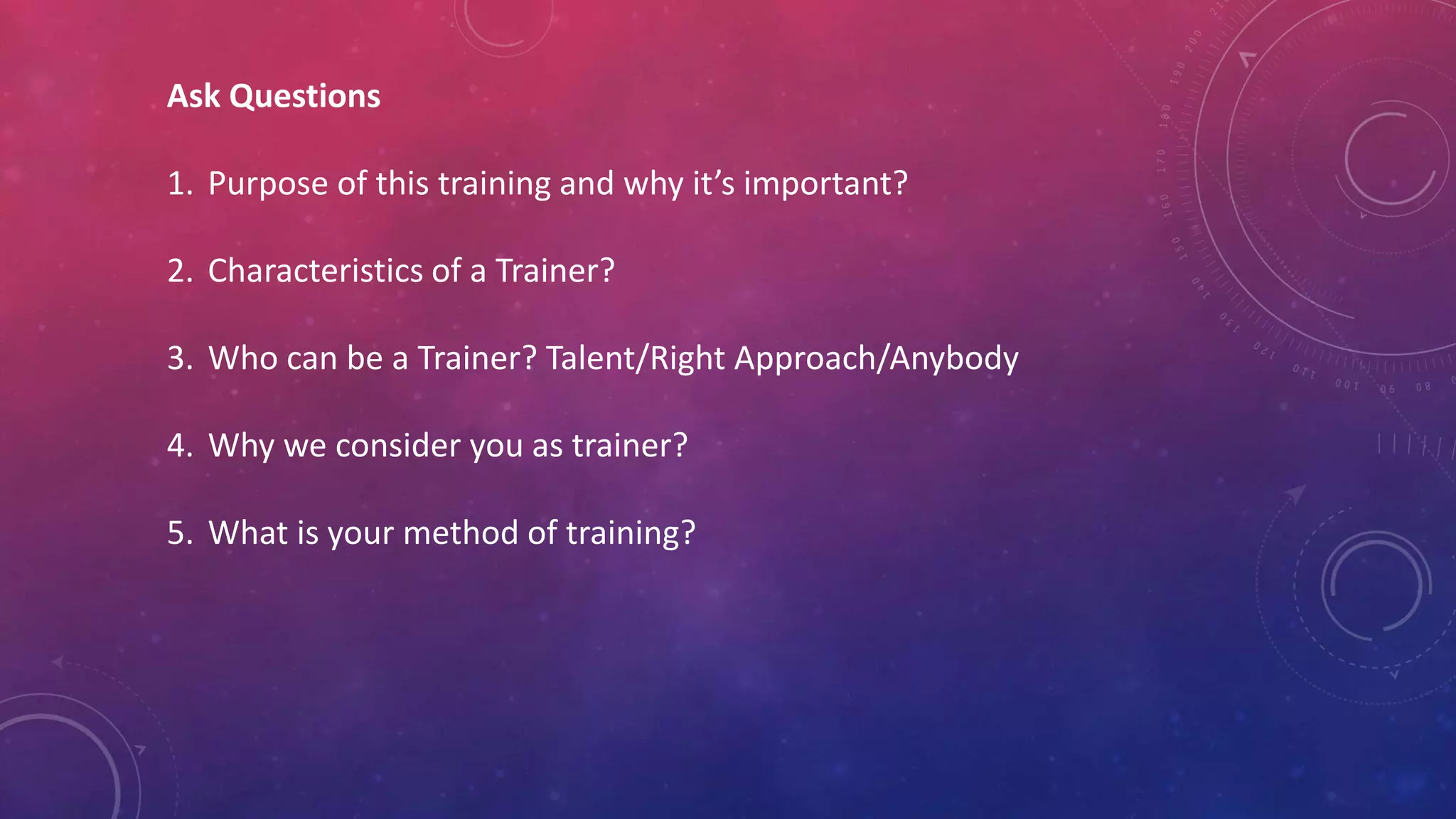 Train The Trainer | PPTX
