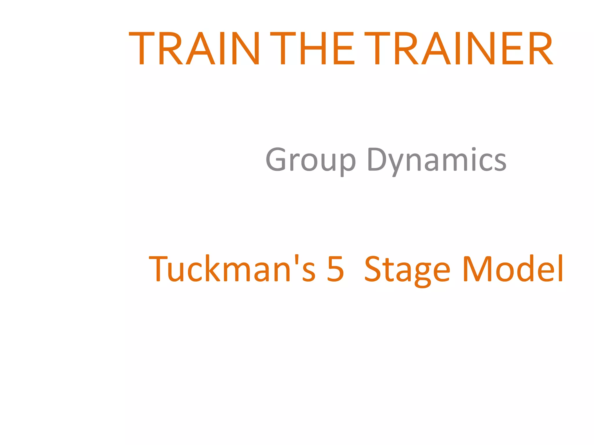 Tuckmans group dynamics | PDF