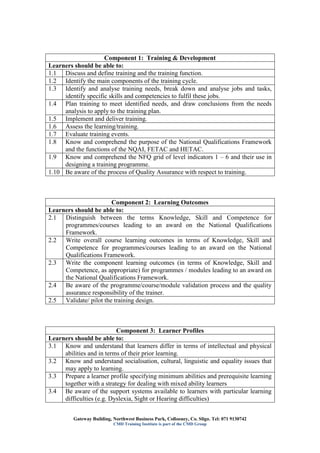 Train the Trainer Course Syllabus | PDF