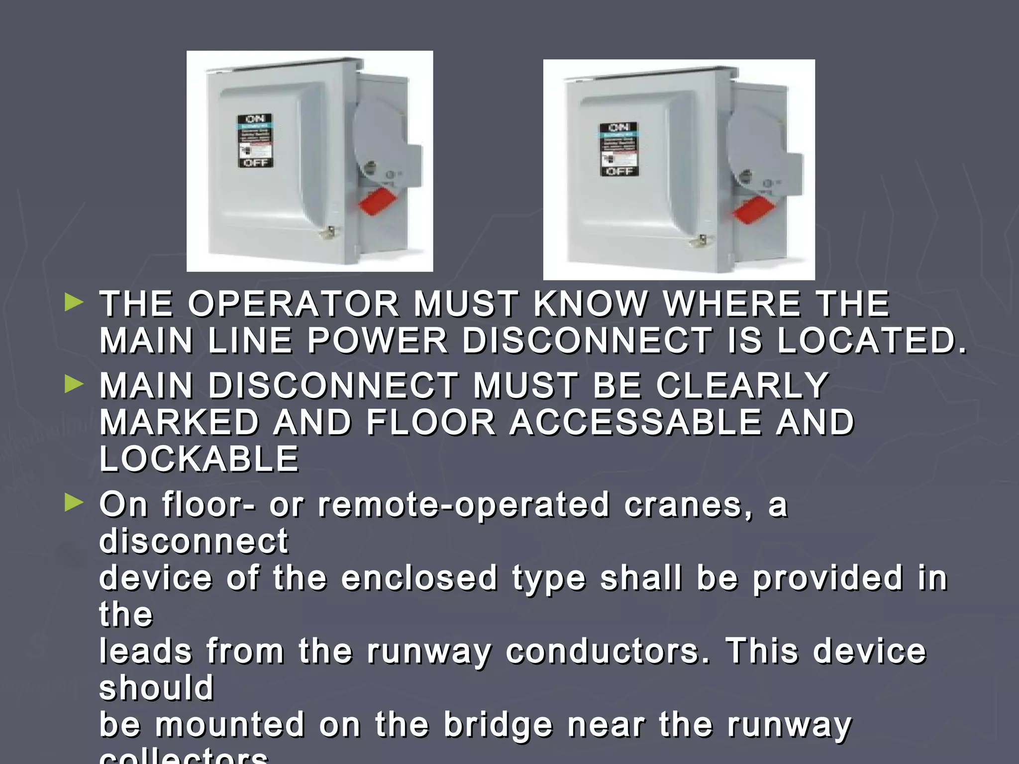 Train the trainer overhead Cranes operation training | PPT