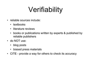 Getting started with Wikipedia editing ppt | PPTX