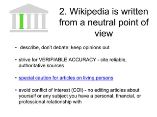 Getting started with Wikipedia editing ppt | PPTX