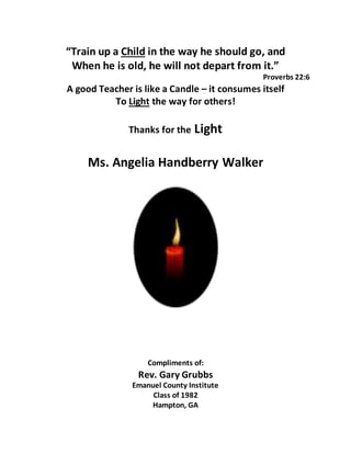 Train up a child in the way he should g2 | DOCX