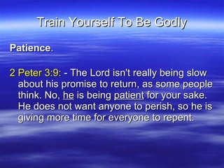 Train yourself to be godly | PPT