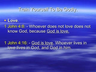 Train yourself to be godly | PPT