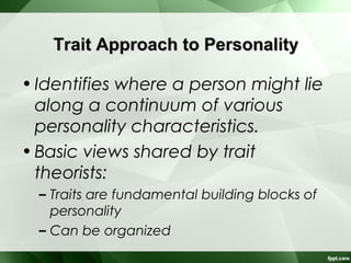 Trait approach | PPT