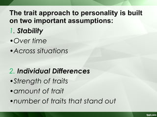 Trait approach | PPT