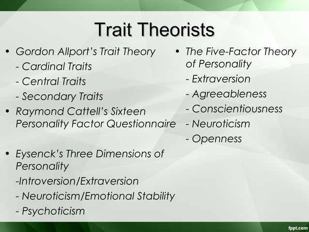 Trait Approach trait-approach