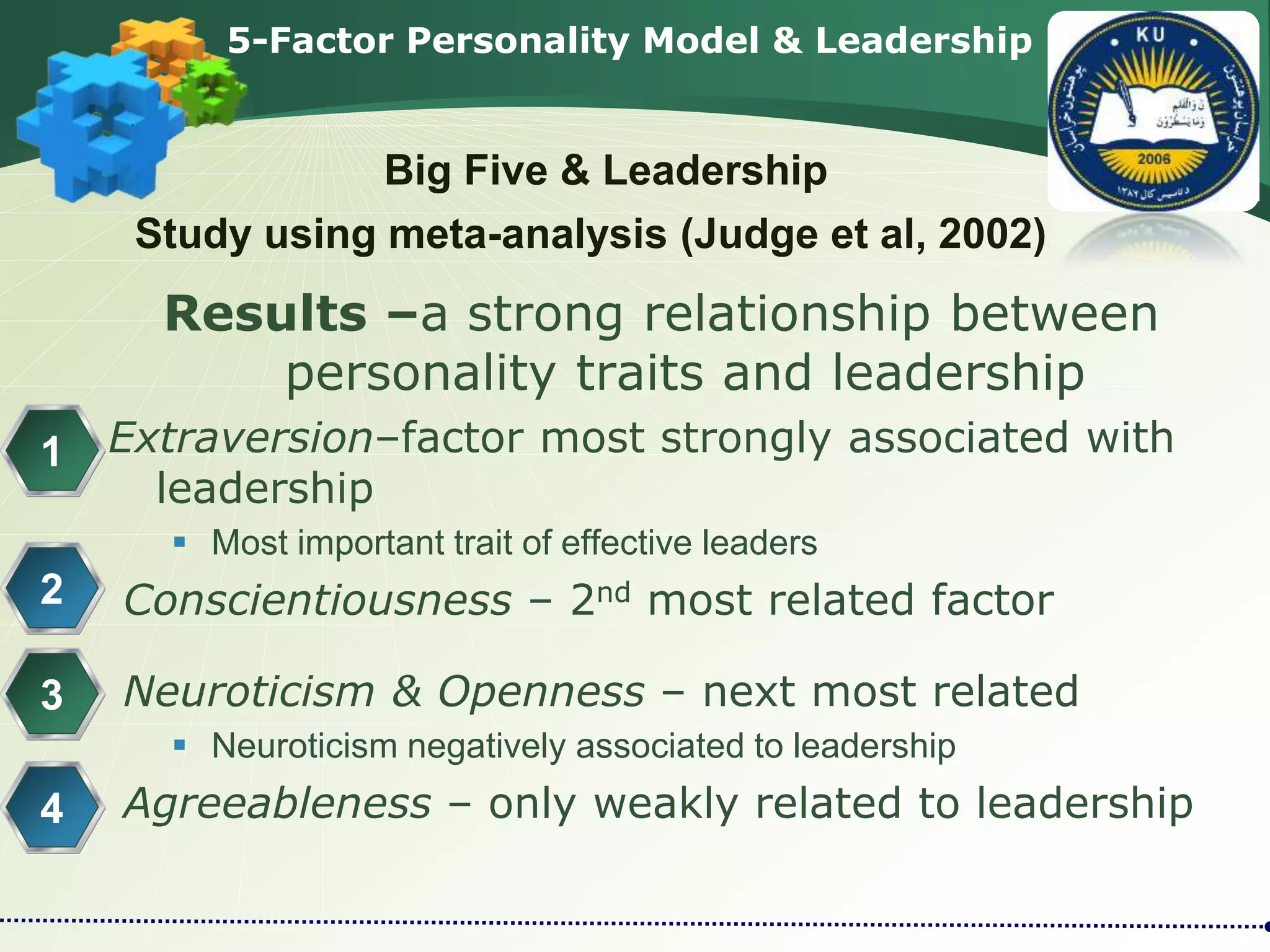 Trait approach | PPT