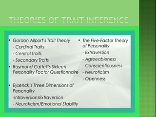 Trait inference presentation | PPTX