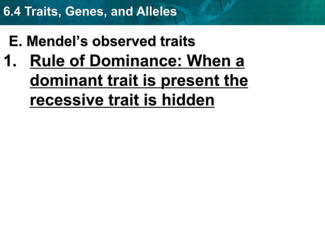 traits_genes_and_alleles.ppt | Genetics | Science