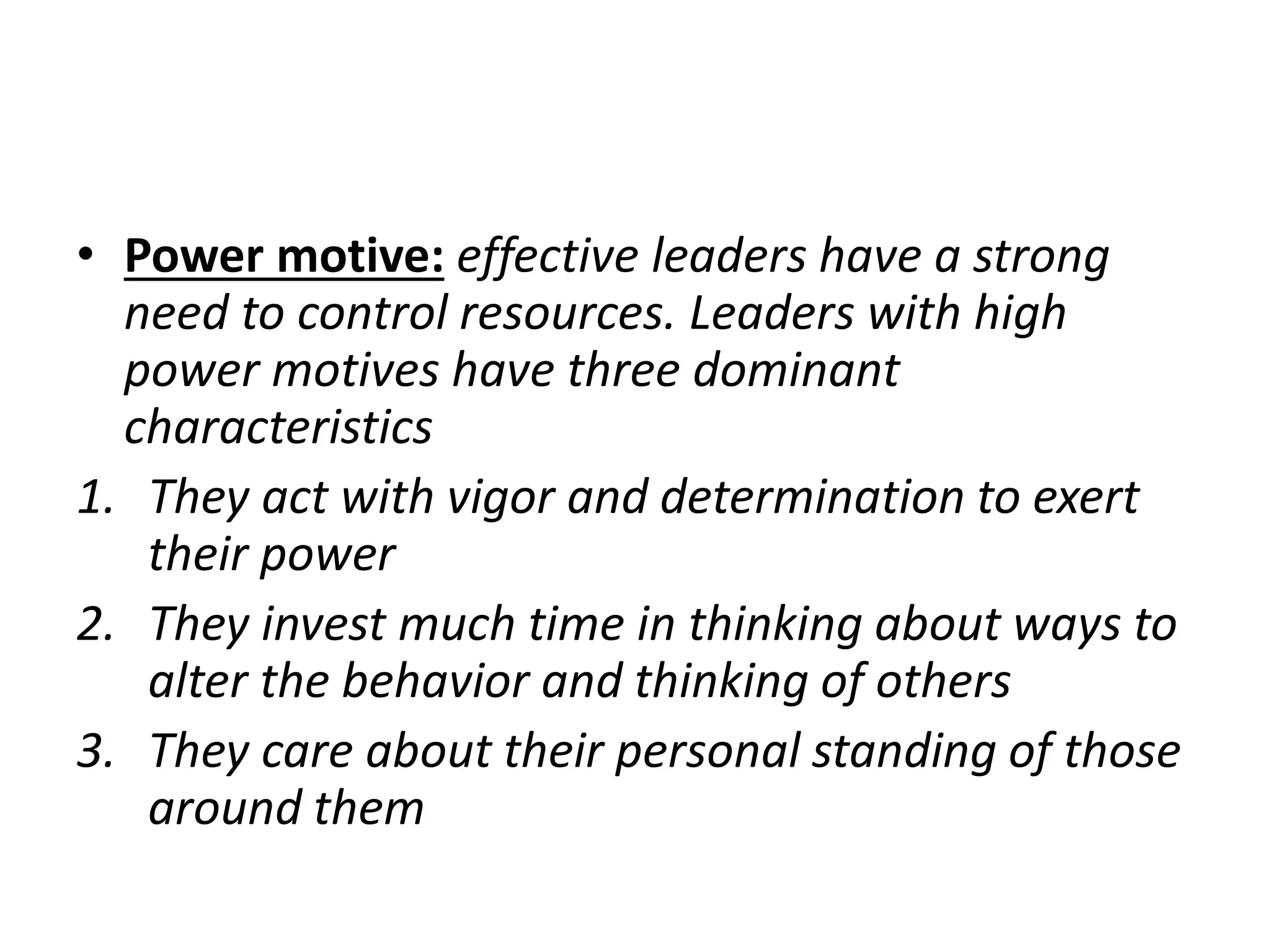 Traits, motives and characteristics of leadership | PPTX