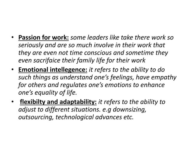 Traits, motives and characteristics of leadership | PPT