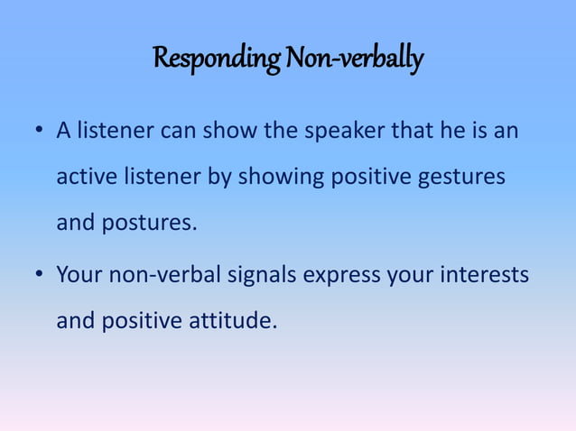 Traits of a Good Listener | PPTX