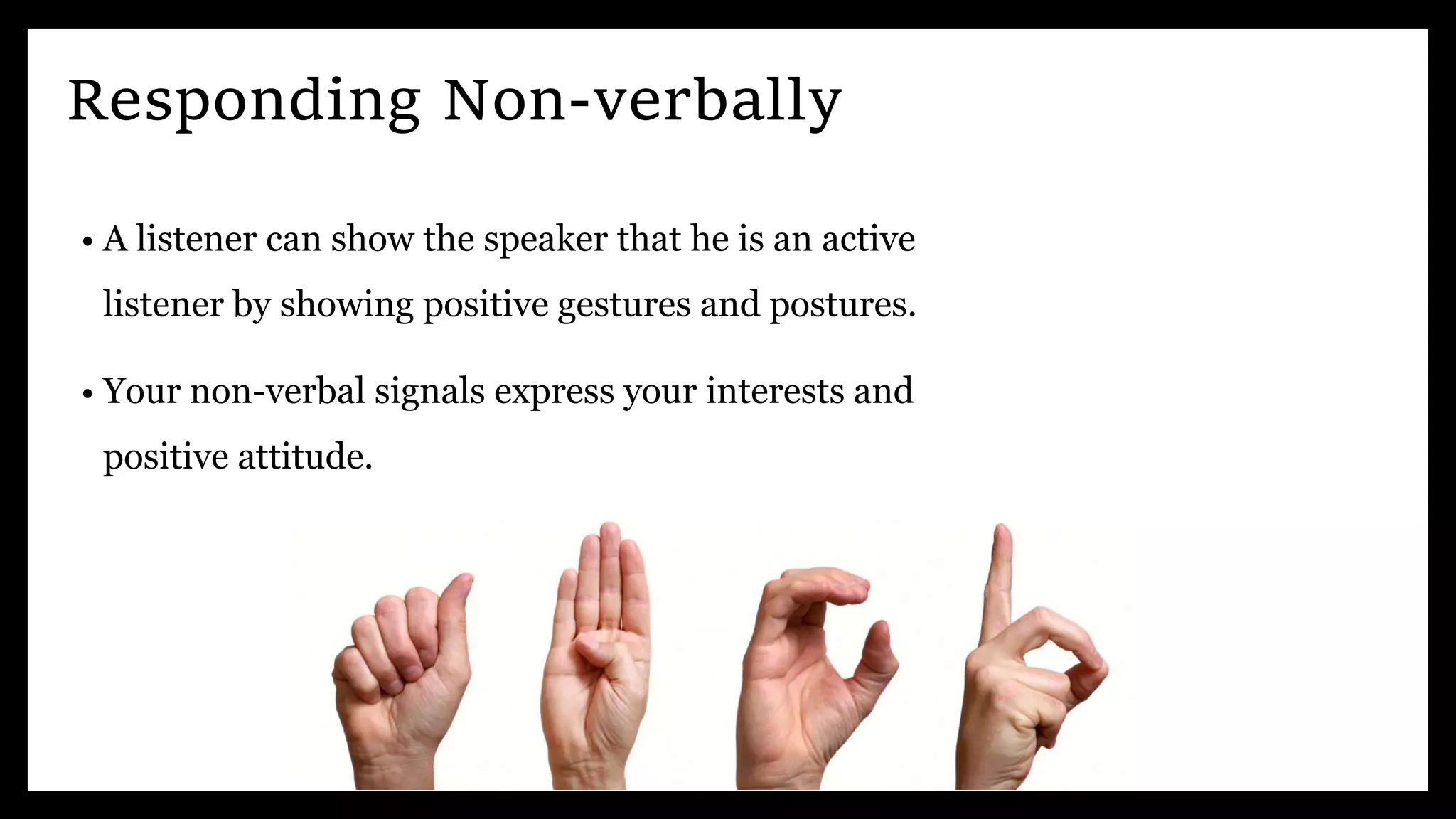 Traits of a good listener | PPT