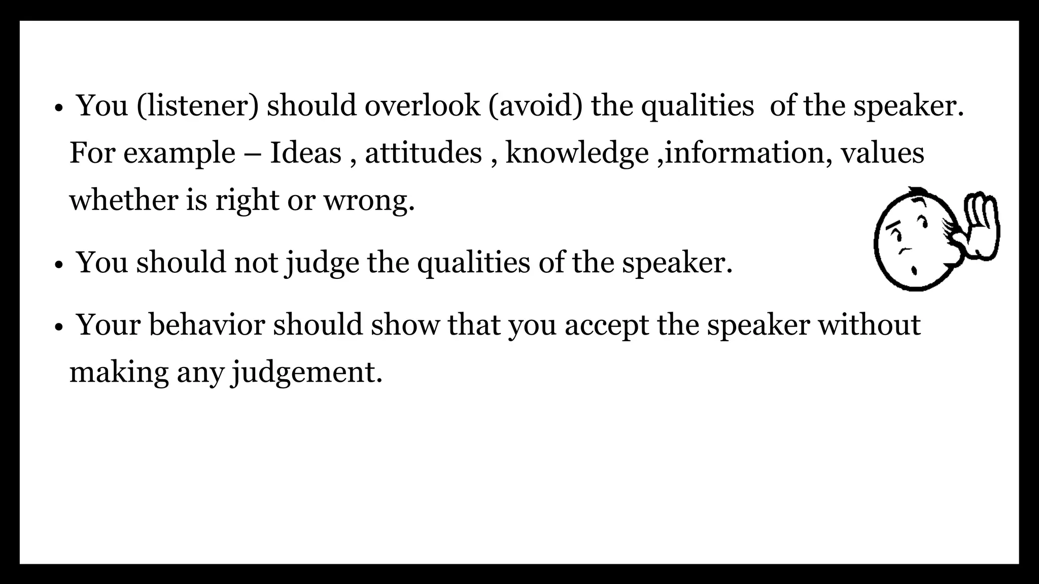 Traits of a good listener | PPTX