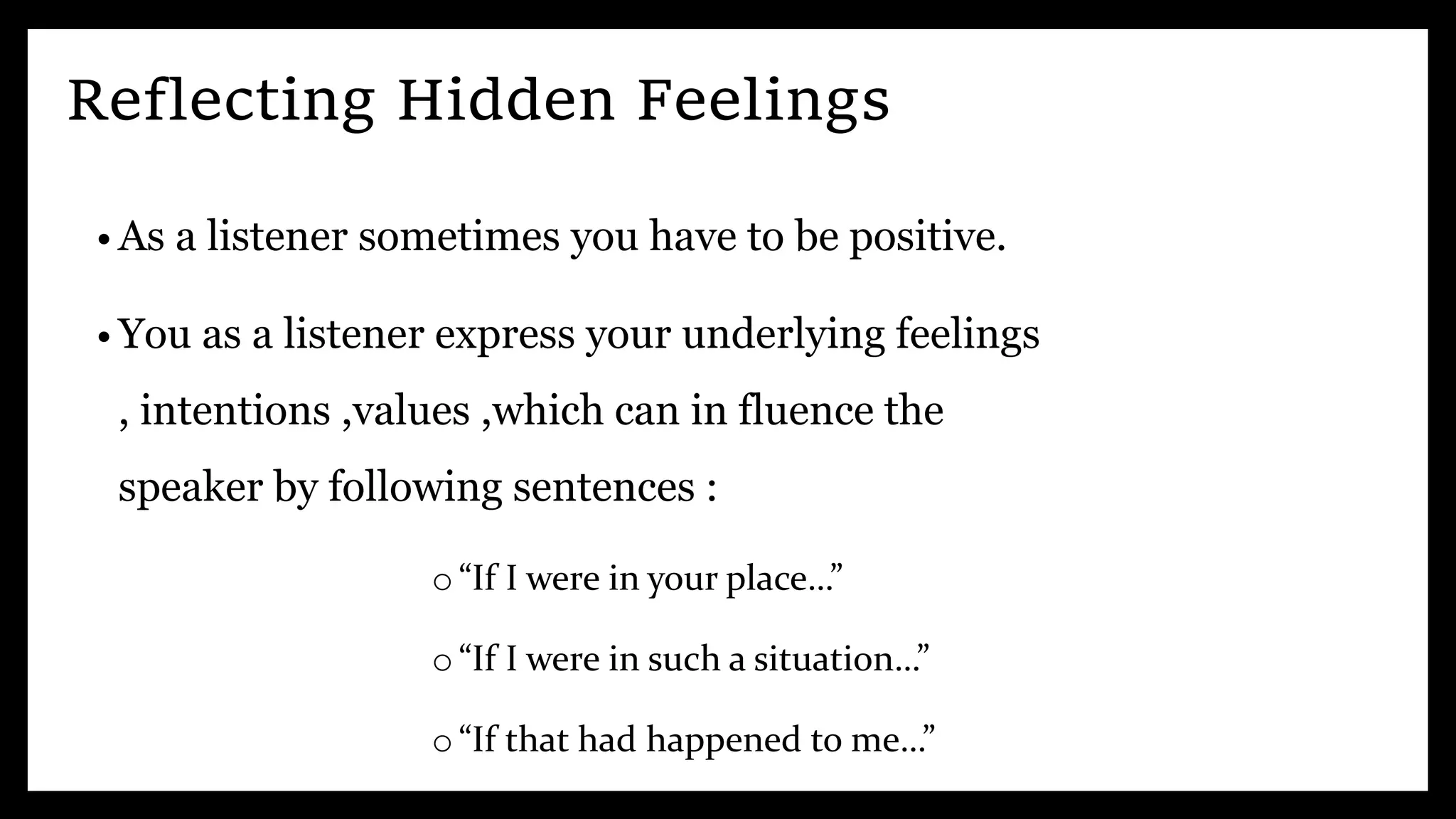 Traits of a good listener | PPTX