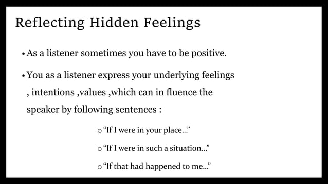 Traits of a good listener | PPT