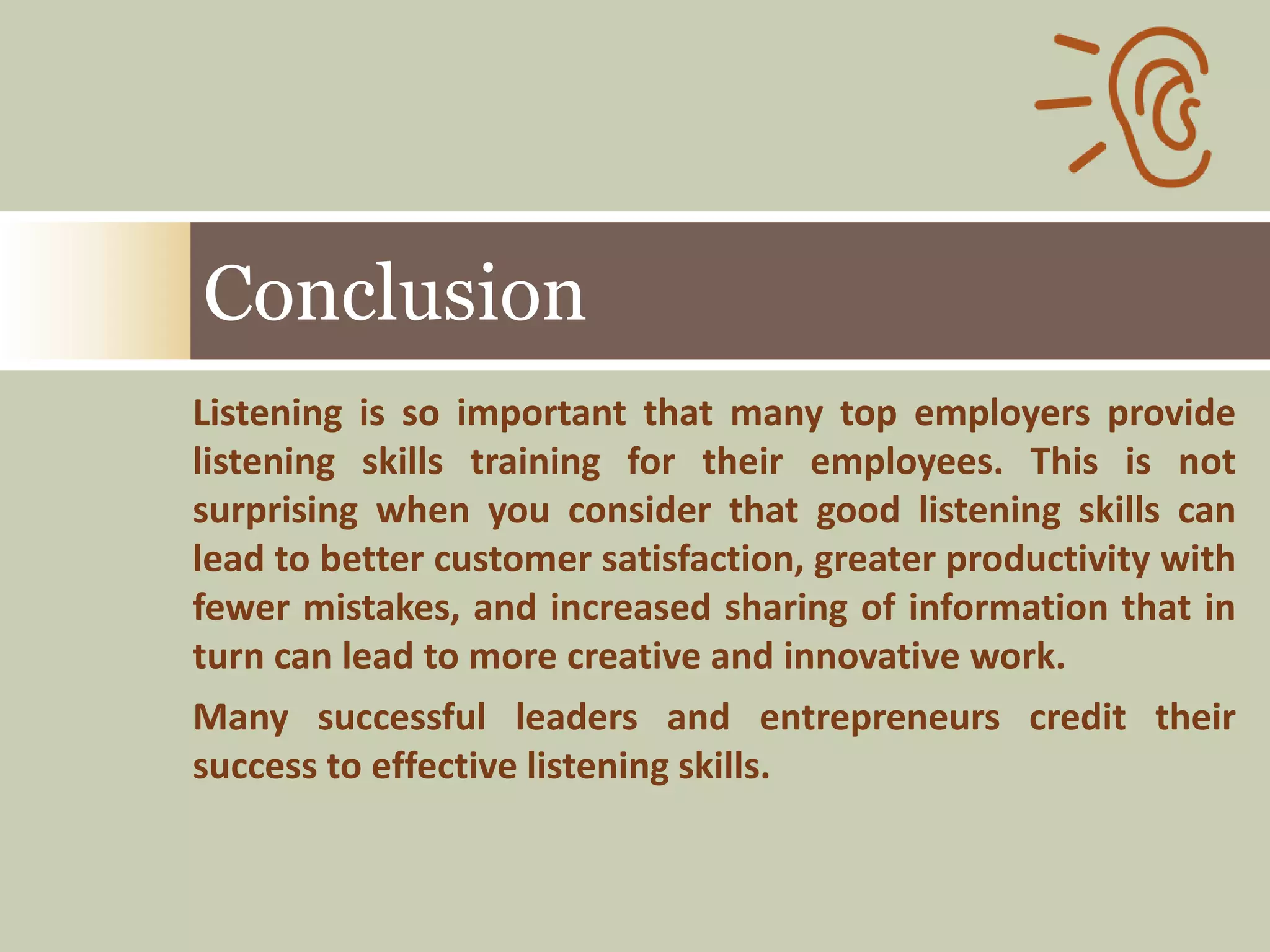 Traits of good listener | PPTX