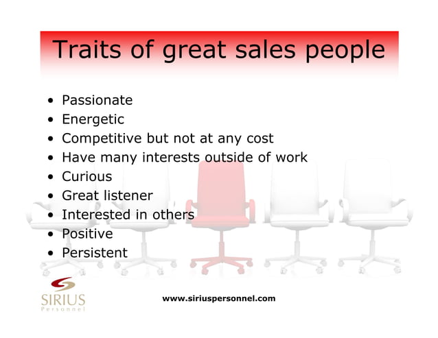 Traits of great sales people | PDF