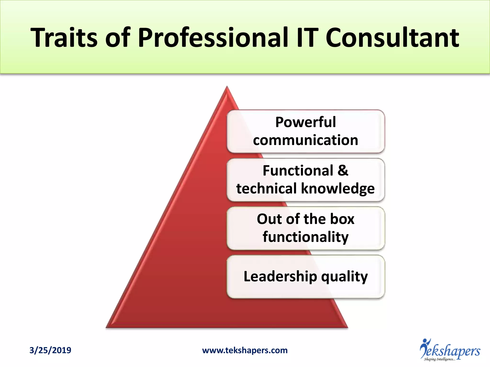 Traits of professional it consultant | PPTX
