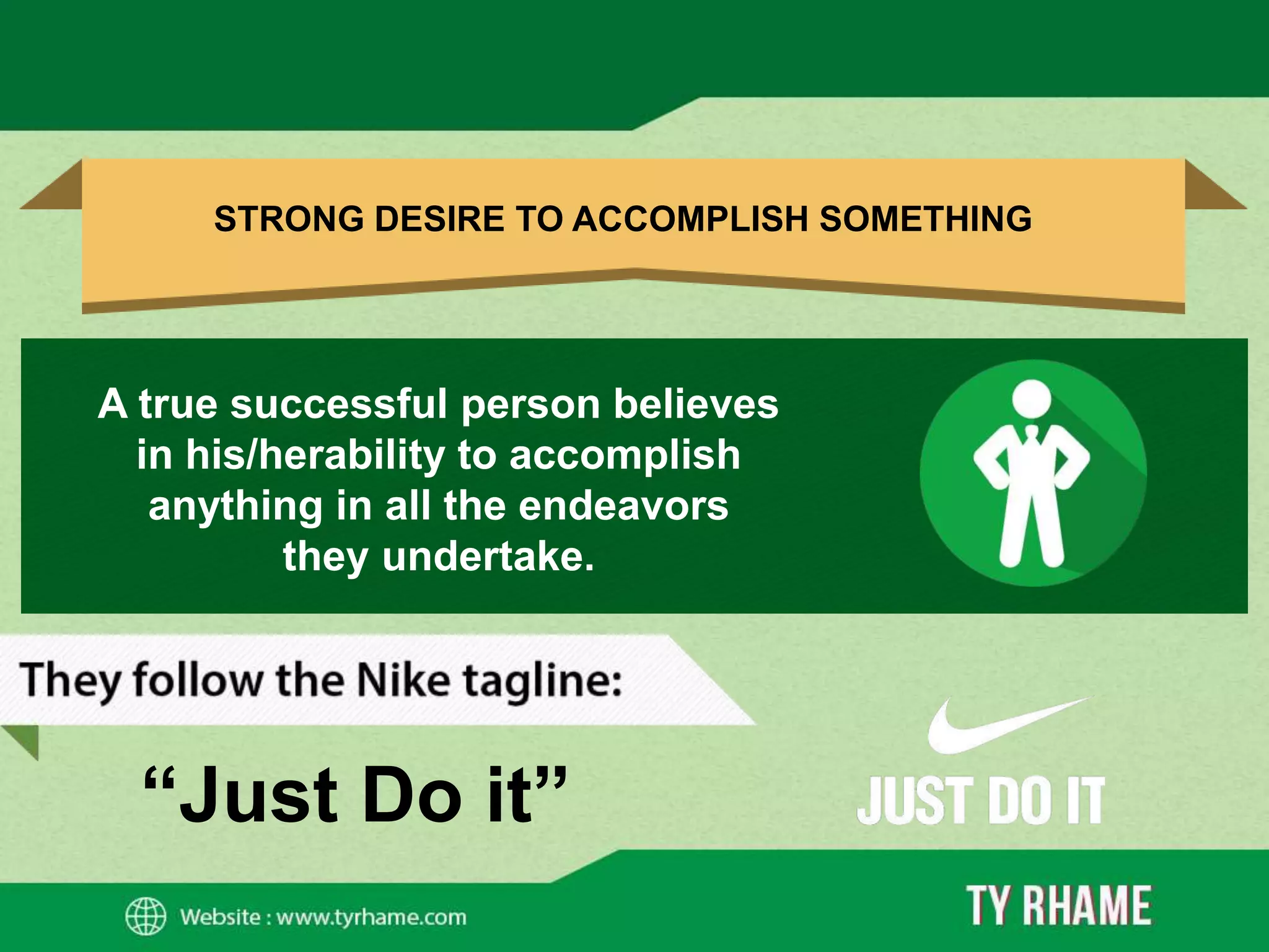 Traits of Successful People by Ty Rhame | PPTX