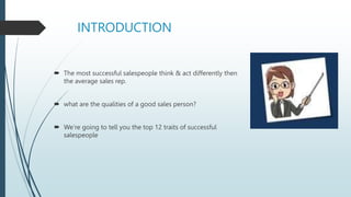 TRAITS OF THE SUCCESSFUL SALESPERSON -PPT | PPT