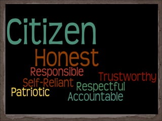 Traits of Good Citizens | PPT | Civic affairs | Politics