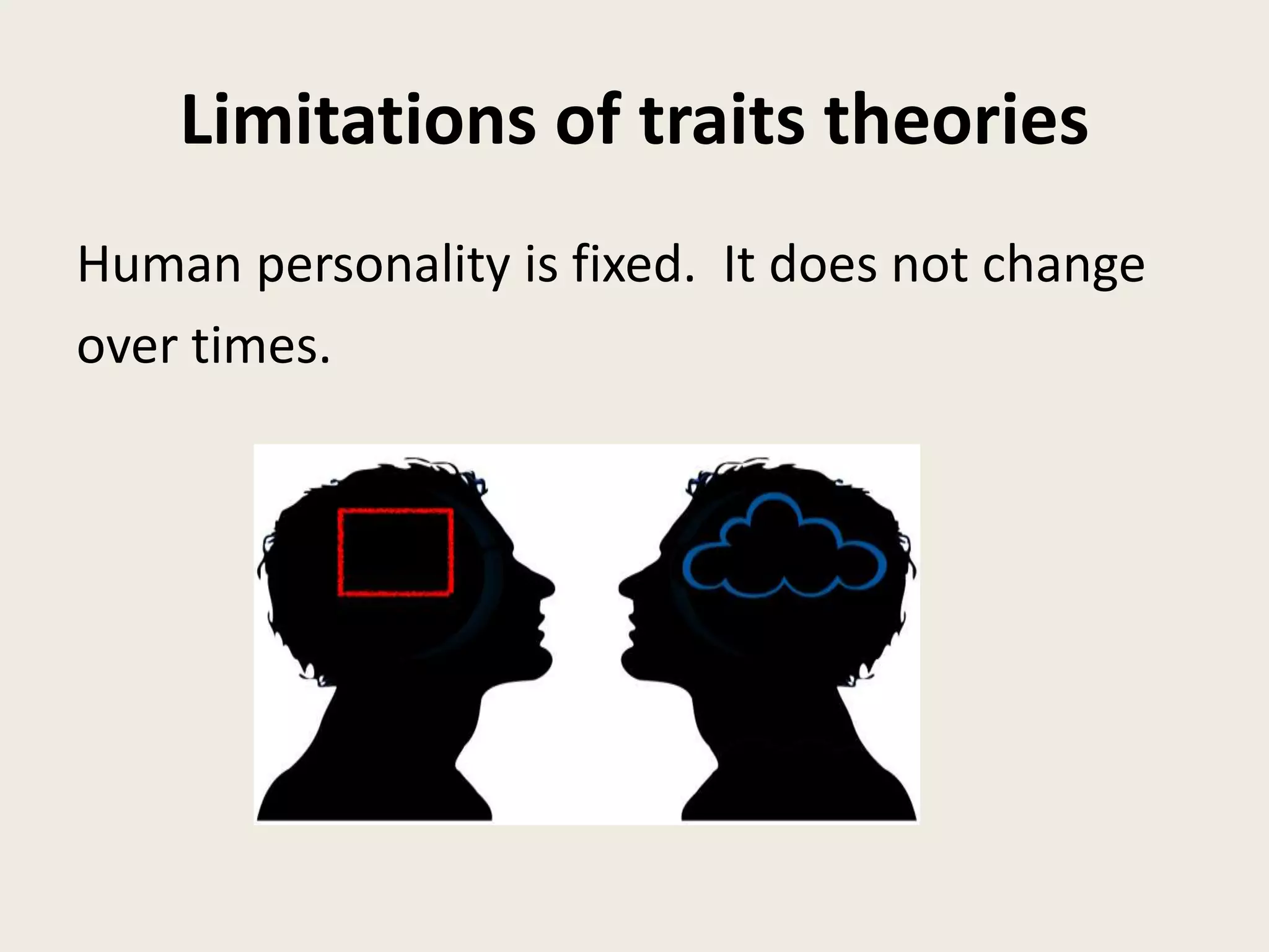 Traits theory, its contributions and its limitations to predict human ...