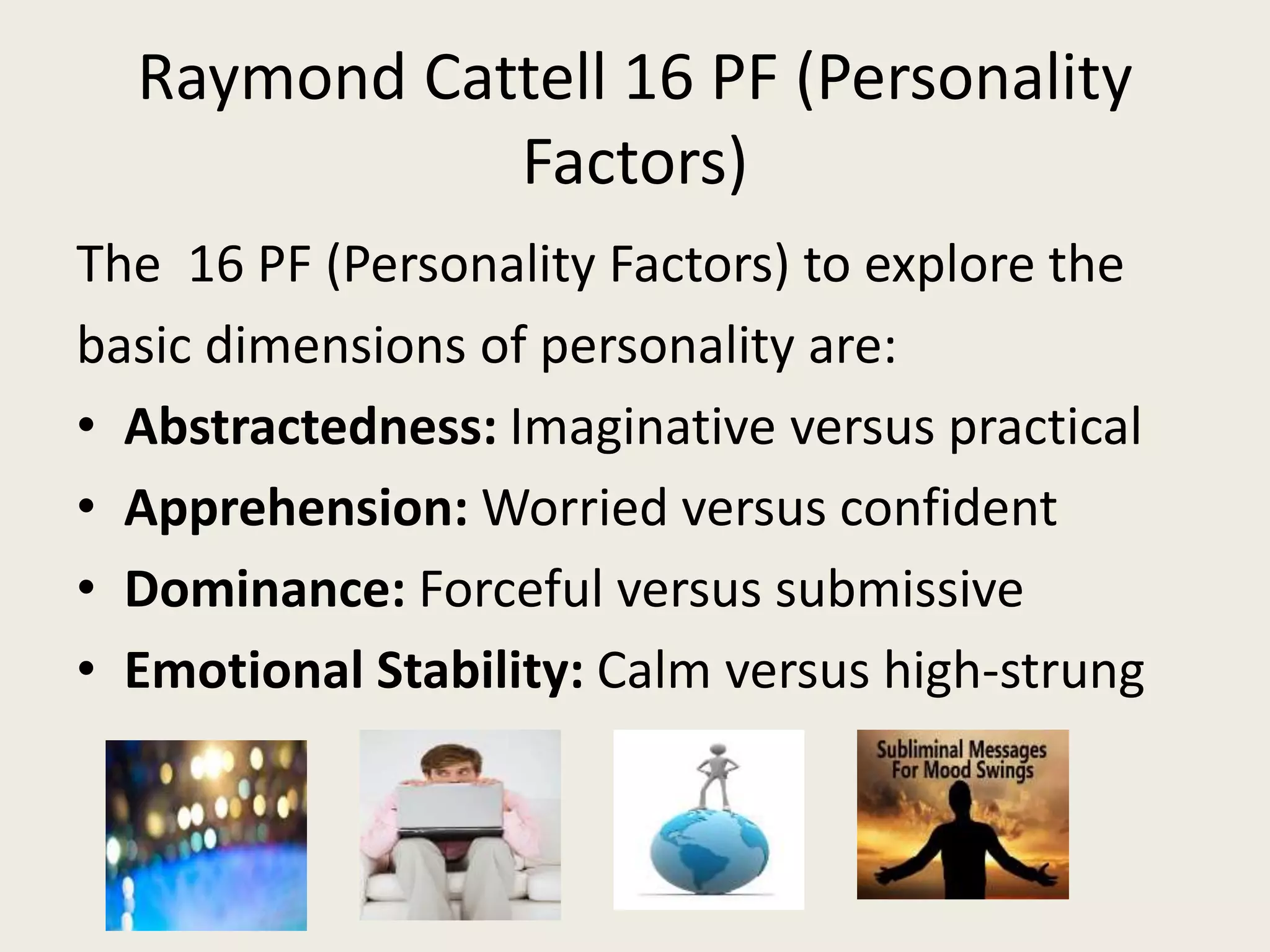 Traits theory, its contributions and its limitations to predict human differences | PPTX