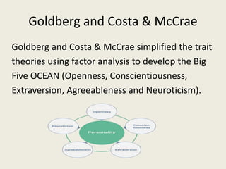 Traits theory, its contributions and its limitations to predict human differences | PPTX